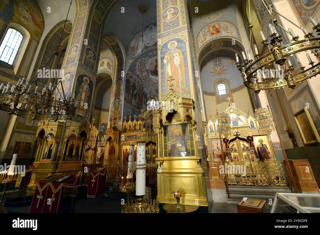 Interior, Memorial Temple of the Birth of Christ, Bulgarian Orthodox ...