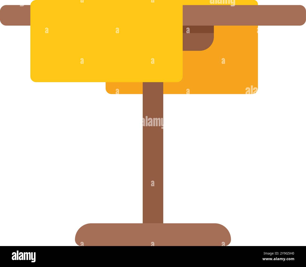 Simple vector illustration of a wooden clothes drying rack with hanging ...