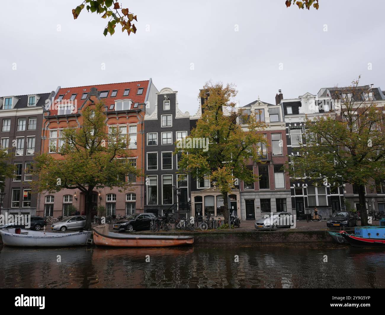 Amsterdam, North Holland, The Netherlands, October 2th, 2024: Canal ...