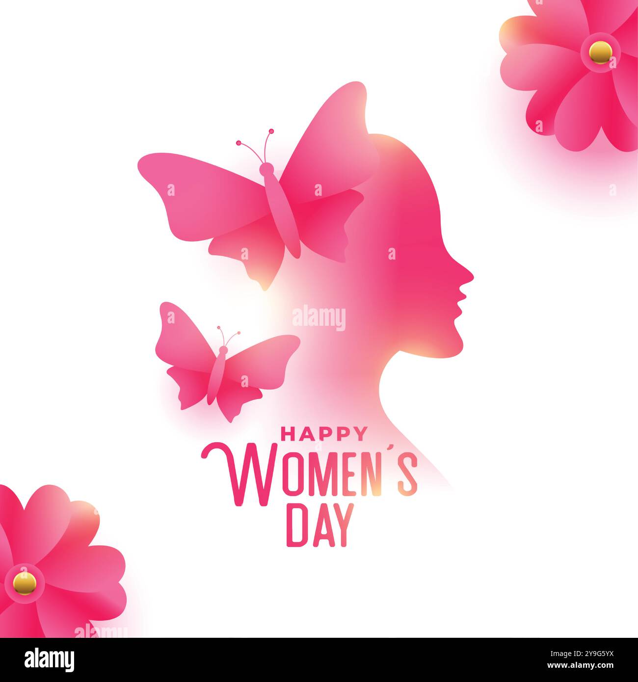 lovely women's day greeting card to show your love and respect vector ...