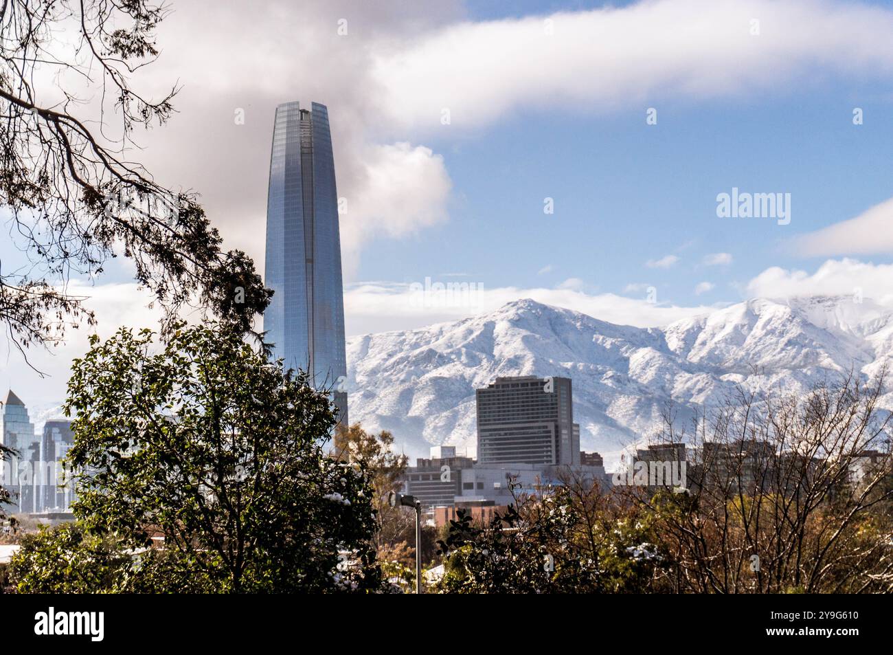 Nieve en Santiago, Chile Stock Photo - Alamy