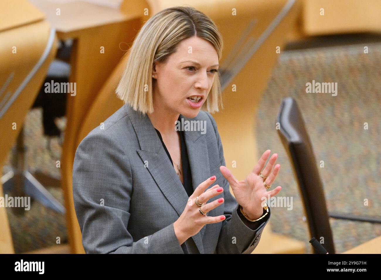 Edinburgh Scotland, UK 10 October 2024.Cabinet Secretary for Education ...