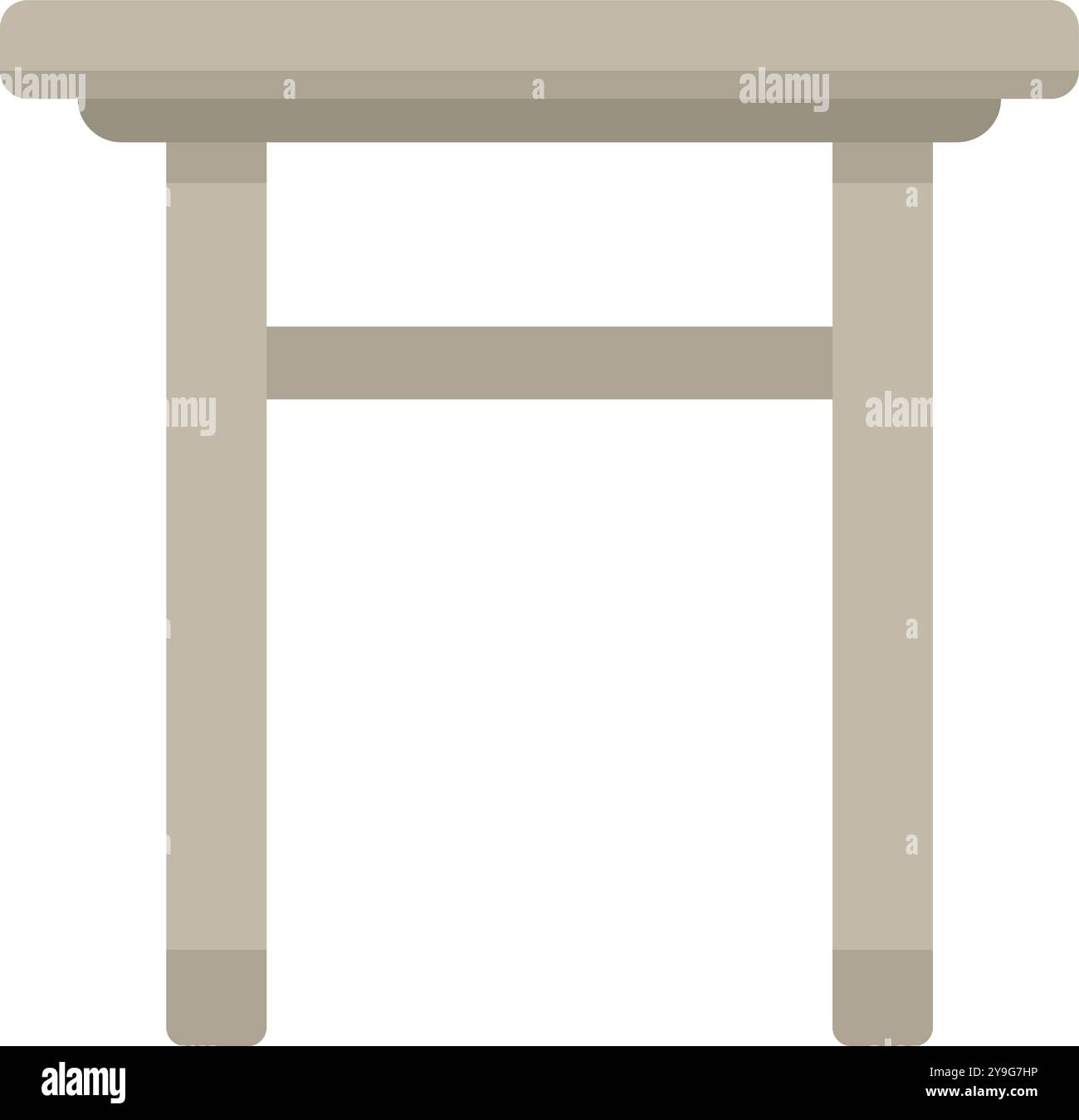 Simple wooden asian style coffee table standing on white background ...