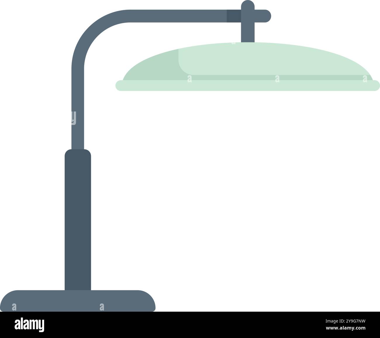 Modern desk lamp is shining with a light bulb Stock Vector Image & Art ...