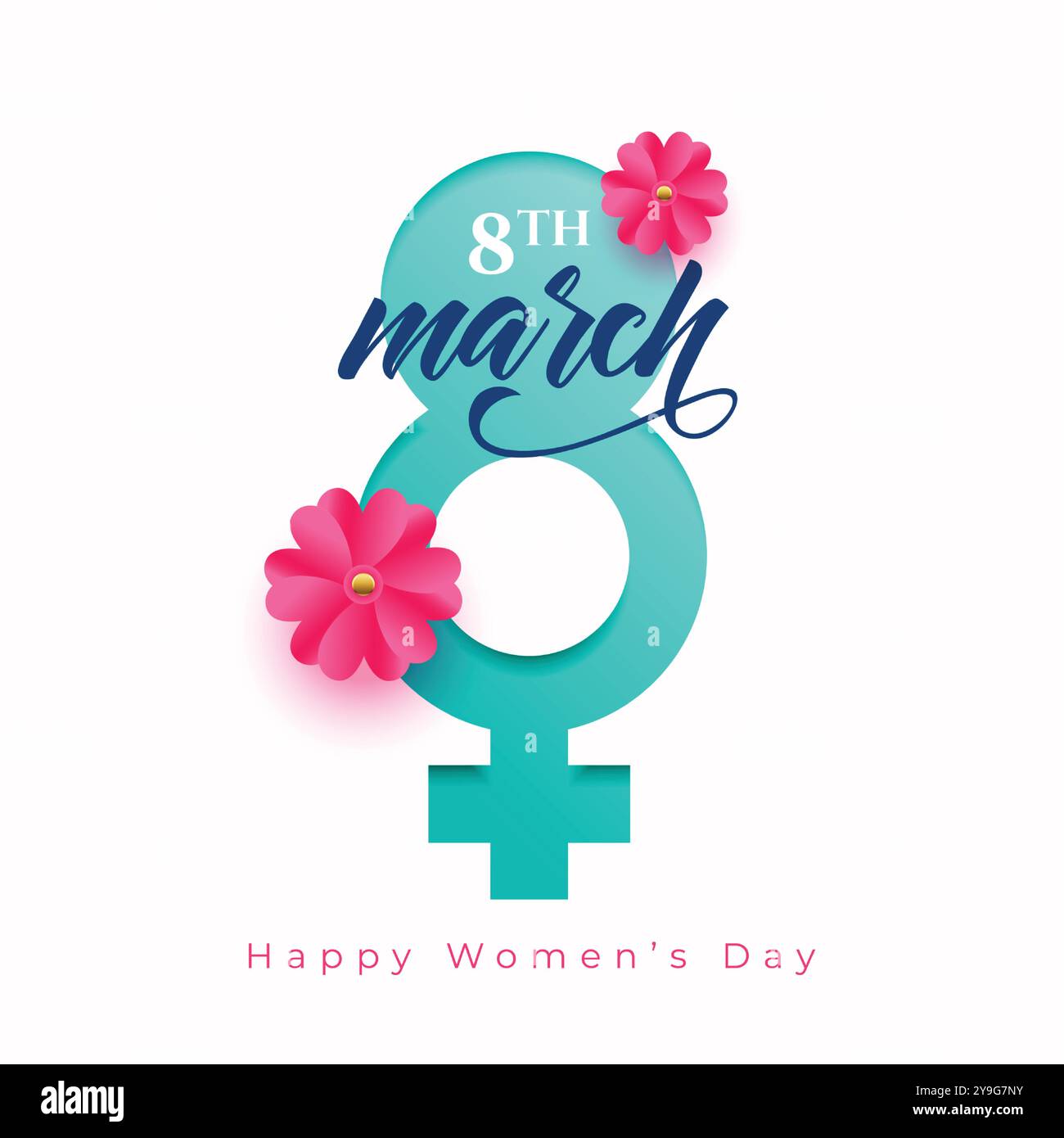 paper cut style womens day event background to celebrate female rights ...