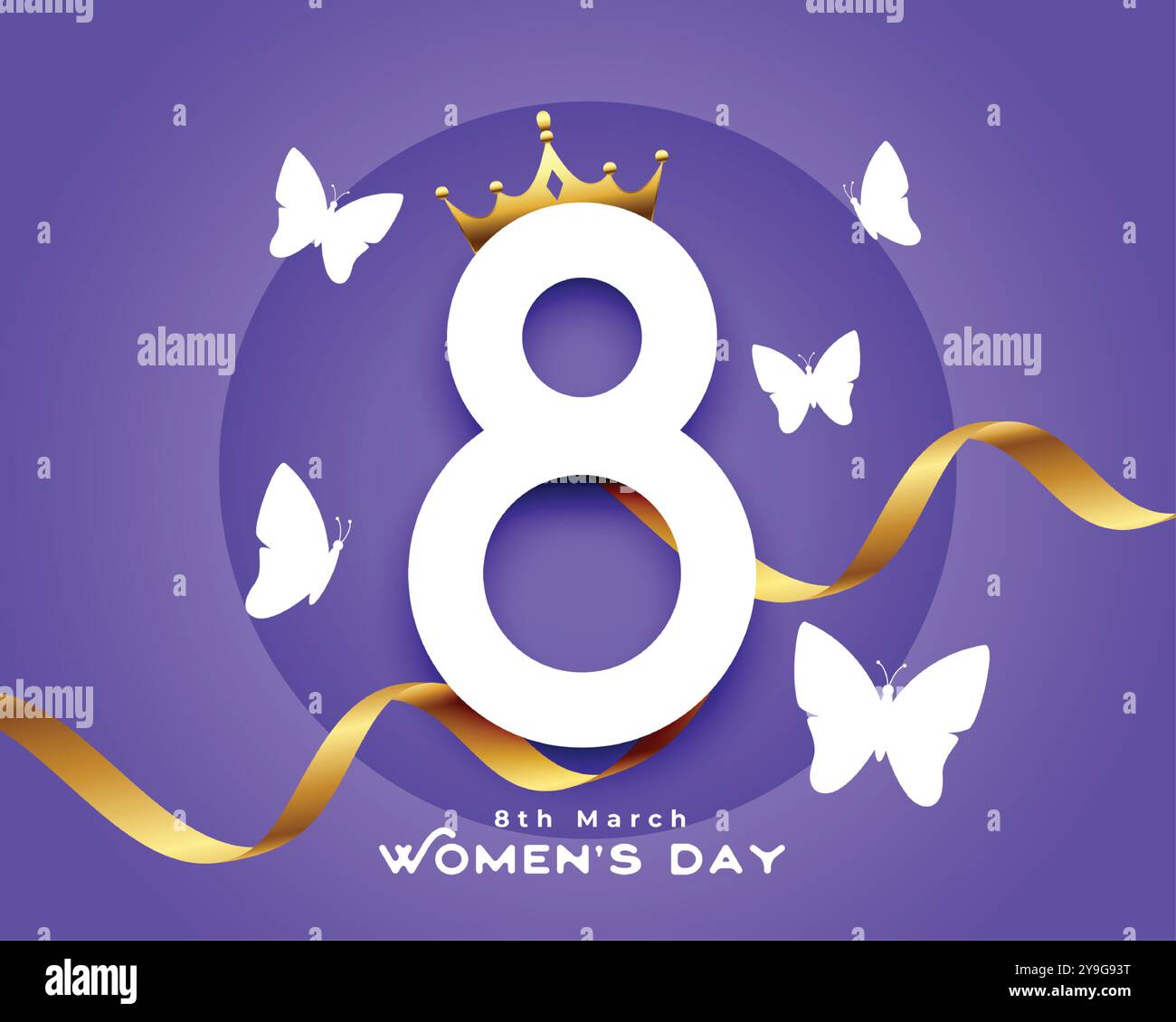march 8th international women's day decorative background design vector ...