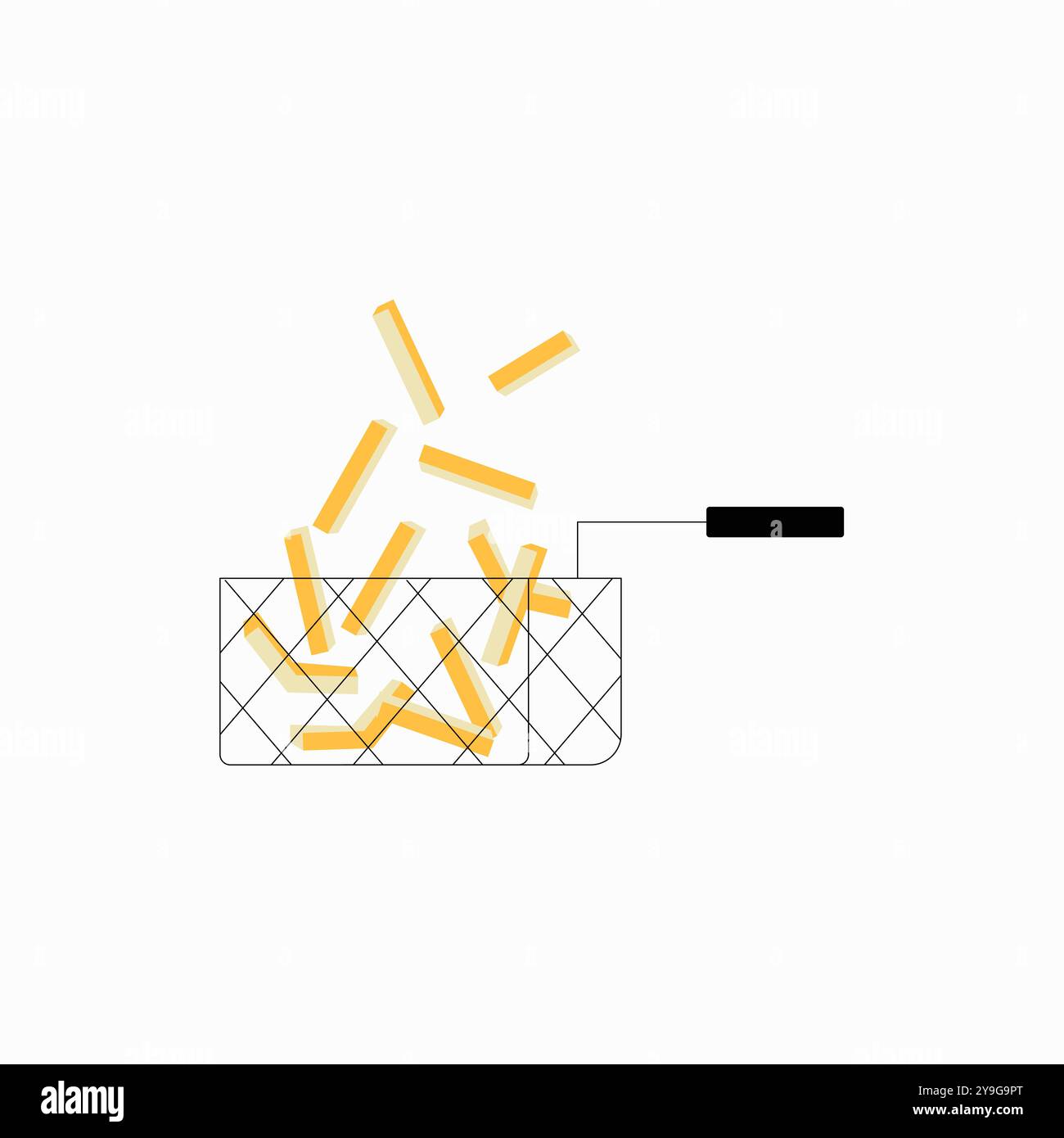 Deep frying basket Stock Vector Images - Alamy