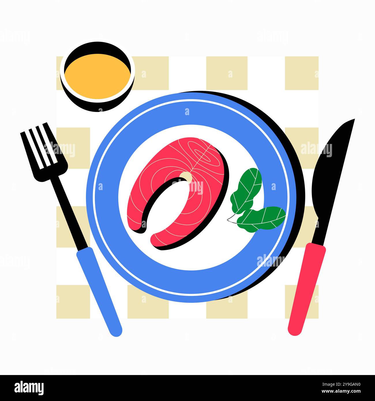 Fine dining setup Stock Vector Images - Alamy