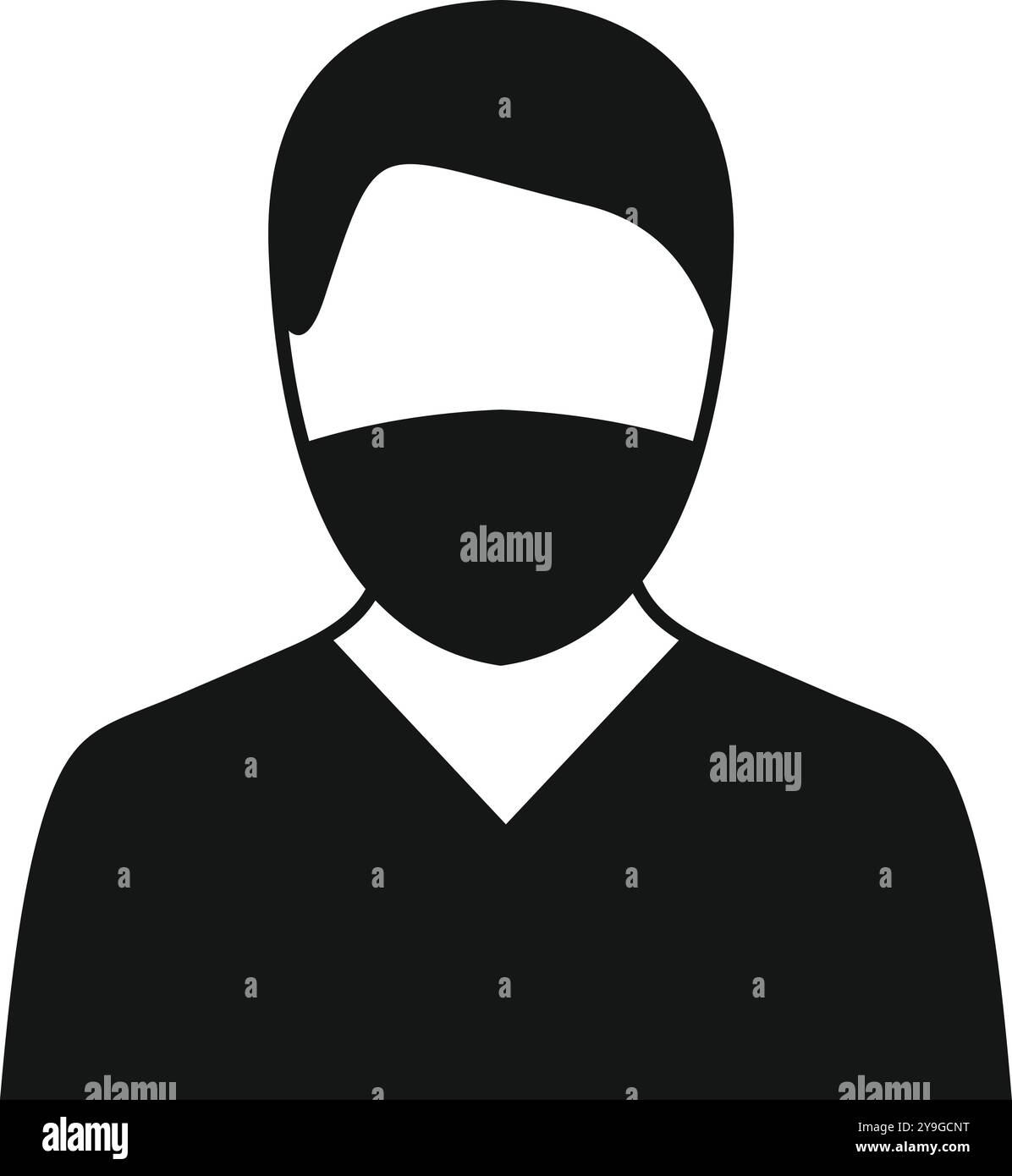 Black doctor wearing face Stock Vector Images - Alamy