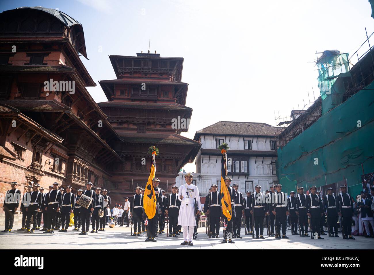 Kathmandu, Kathmandu, Nepal. 10th Oct, 2024. Nepalese army ''Gurju ...