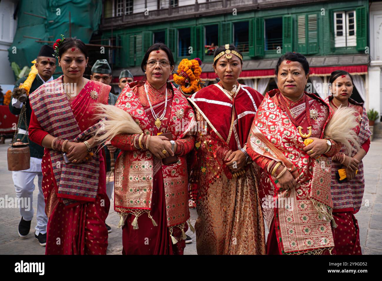Kathmandu, Kathmandu, Nepal. 10th Oct, 2024. Nepalese devotees carrying ...