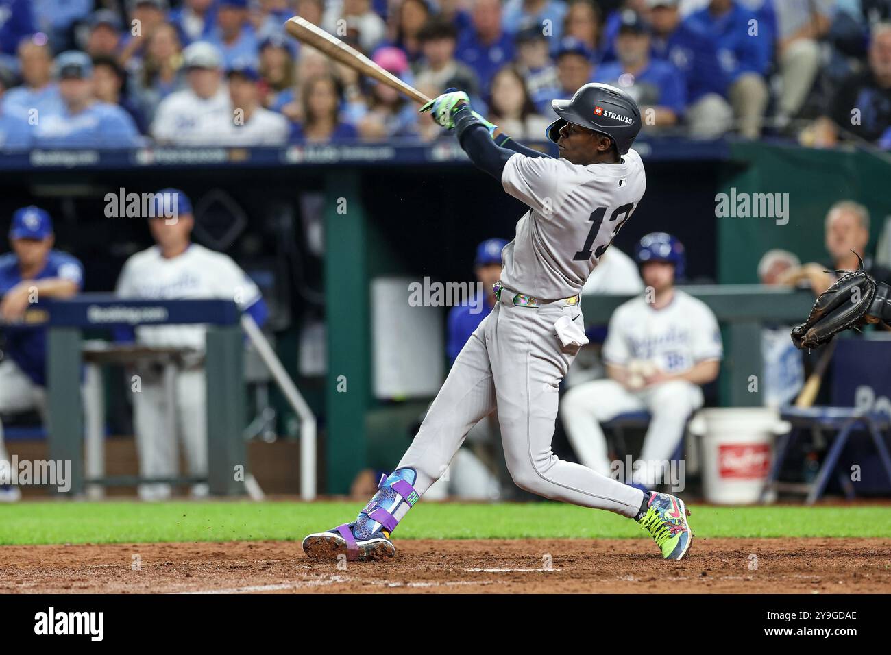 October 9, 2024: New York Yankees third baseman Jazz Chisholm Jr. (13 ...