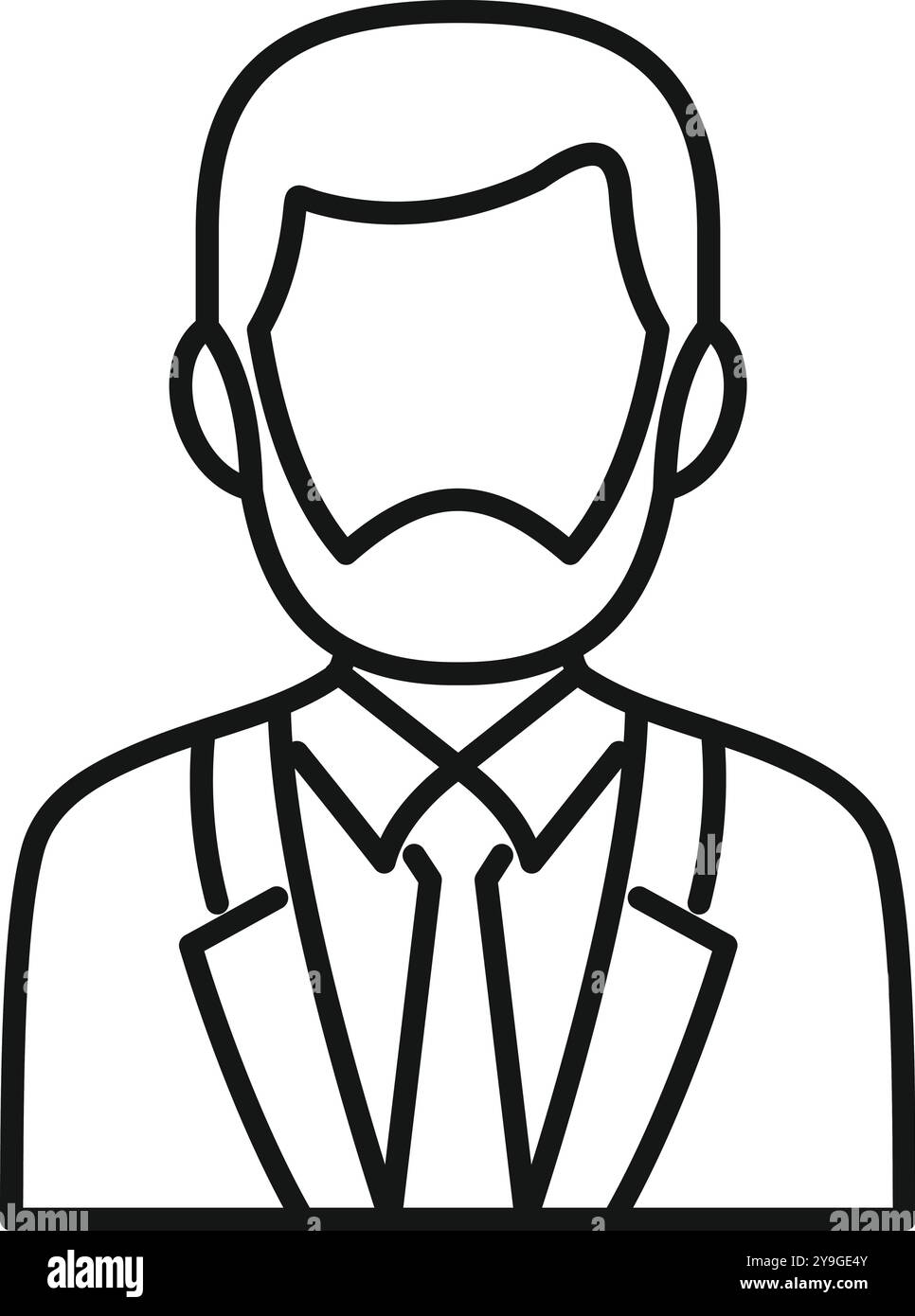 Confidence icon simple line Black and White Stock Photos & Images - Alamy