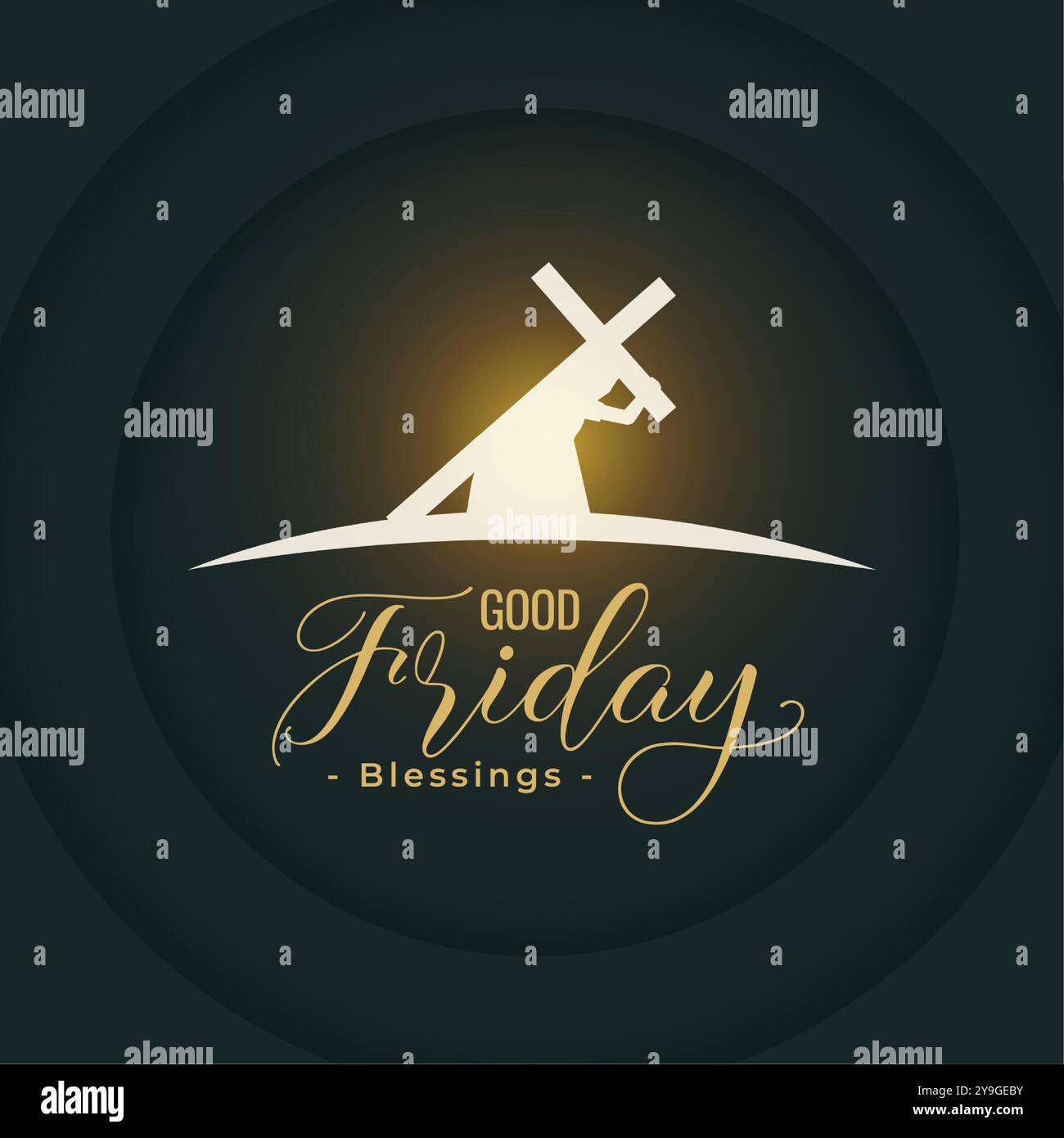 celebrate good friday greeting background with shinny effect vector ...