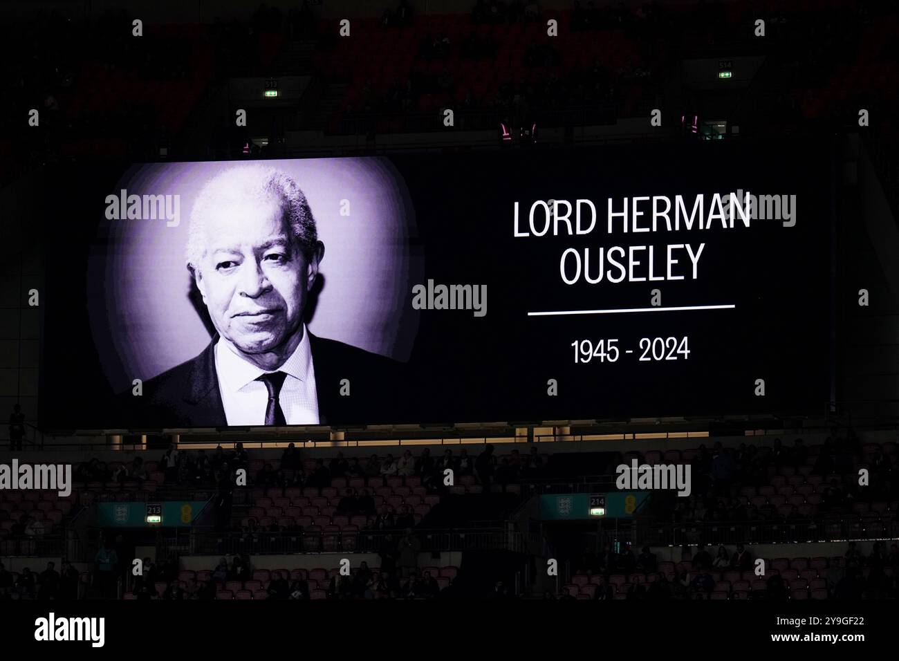 A tribute to Lord Herman Ouseley on the big screen ahead of the UEFA ...