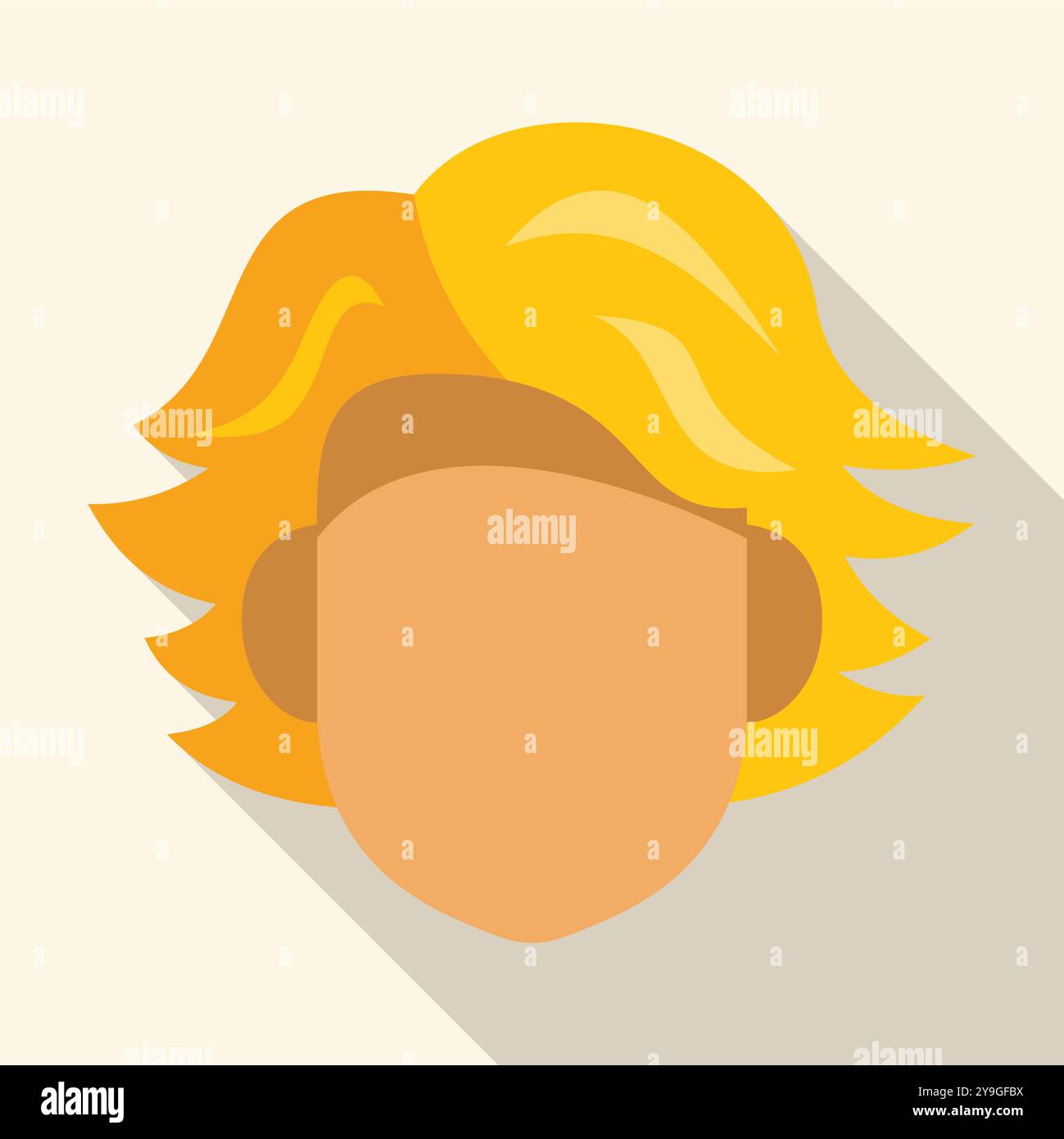 Stylish male character presenting trendy blonde hairstyle, avatar with ...