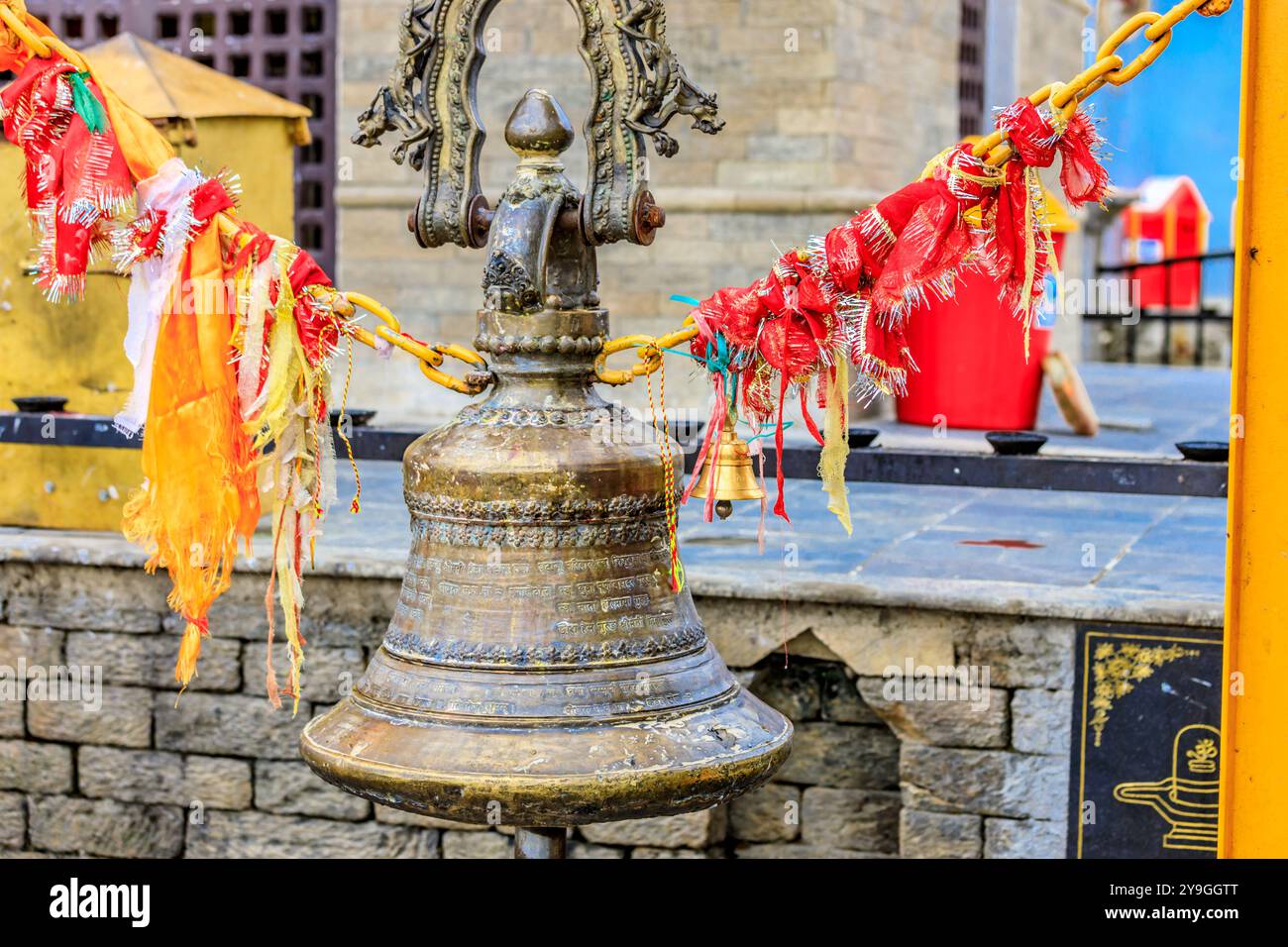 Statues of gods in Nepal. Nepali religious sacred place in a temple ...