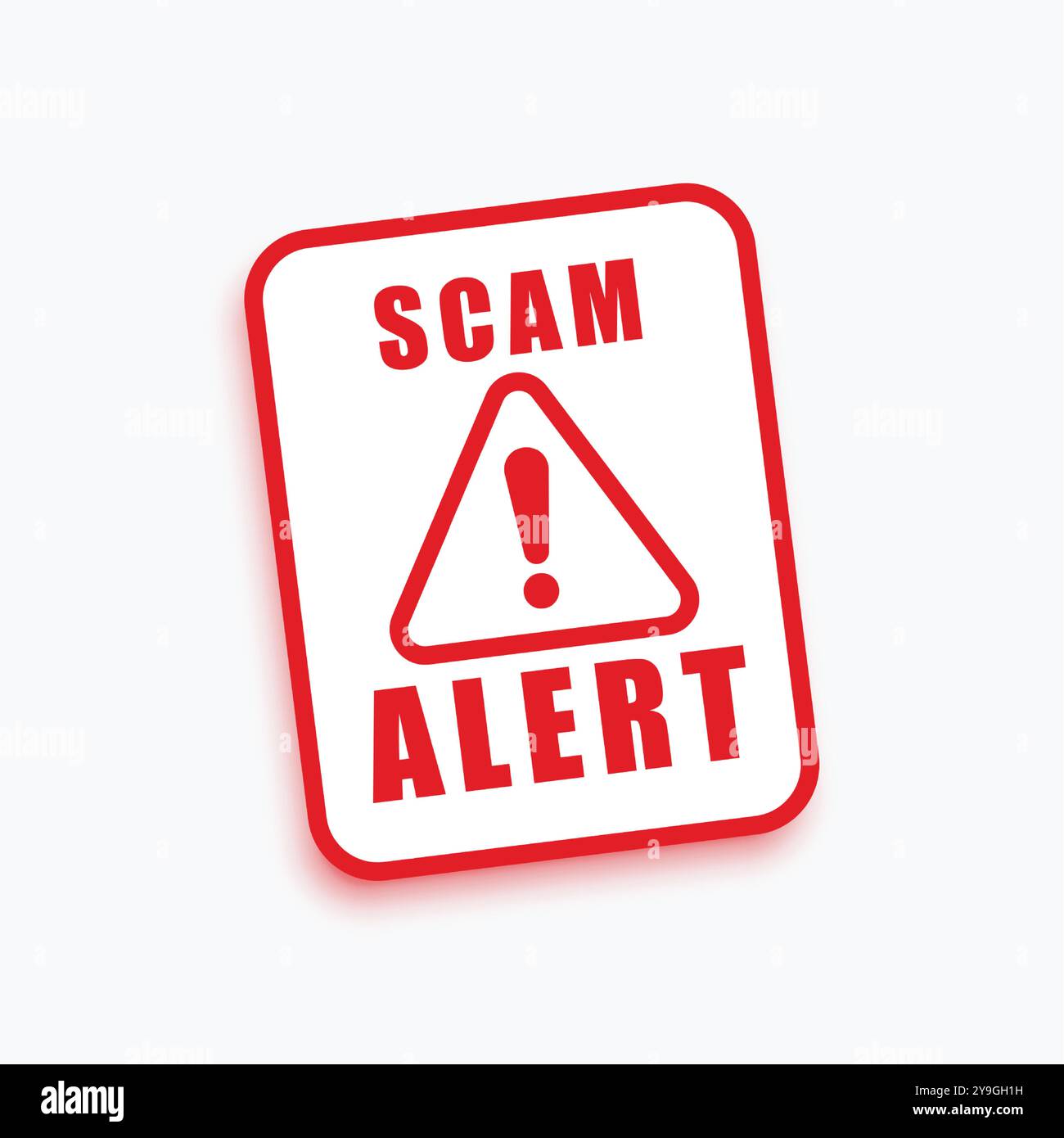 scam alert warning background to keep you save from online scam vector ...
