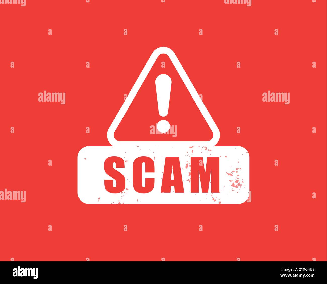 stay alert and safe with fraud warning background form virus vector ...