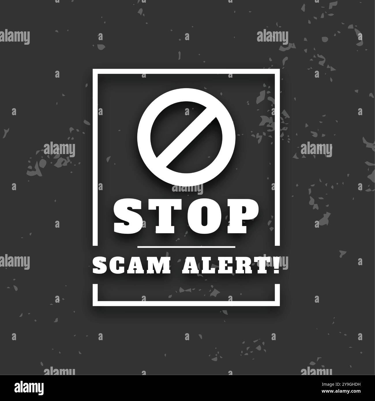 fraud alert warning background stay safe from botnet attack Stock ...