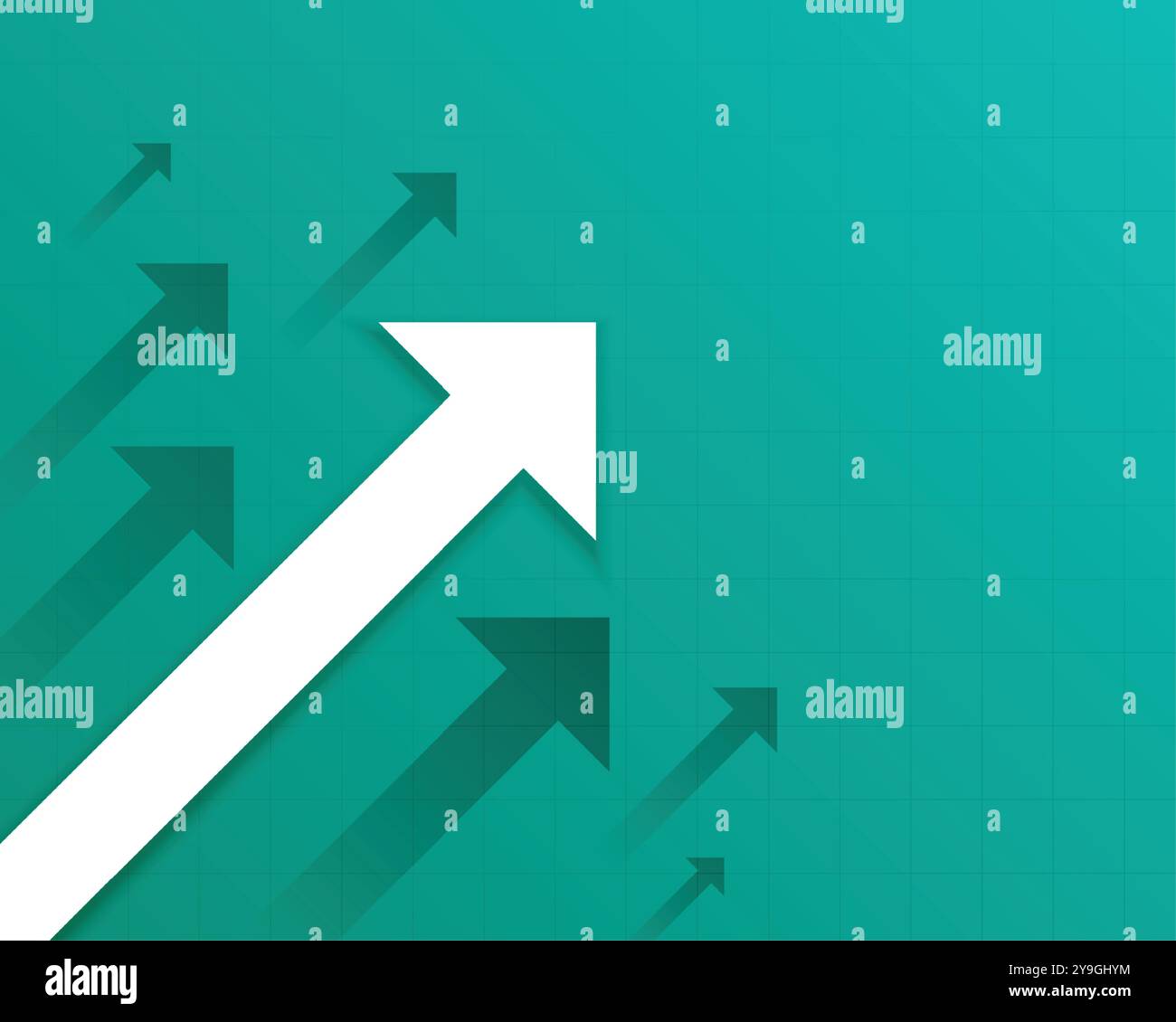 Business growth arrow showing upward trend vector Stock Vector Image ...