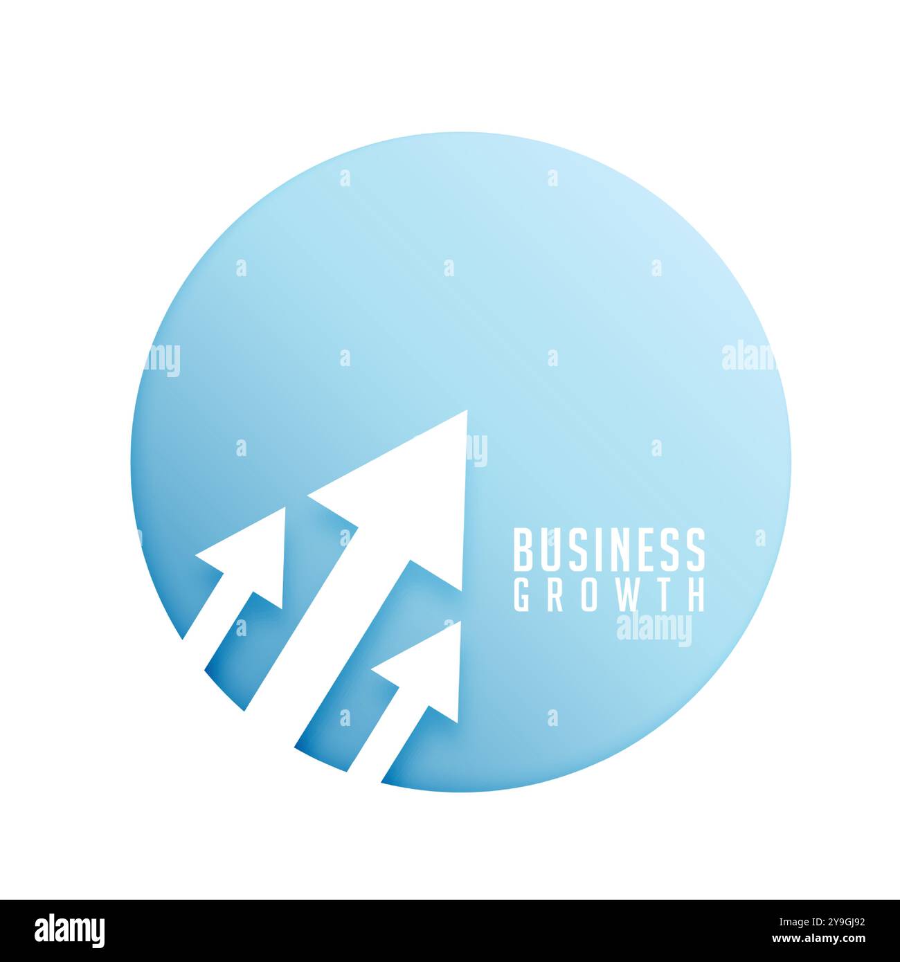 corporate business growth arrow showing upward trend vector Stock ...