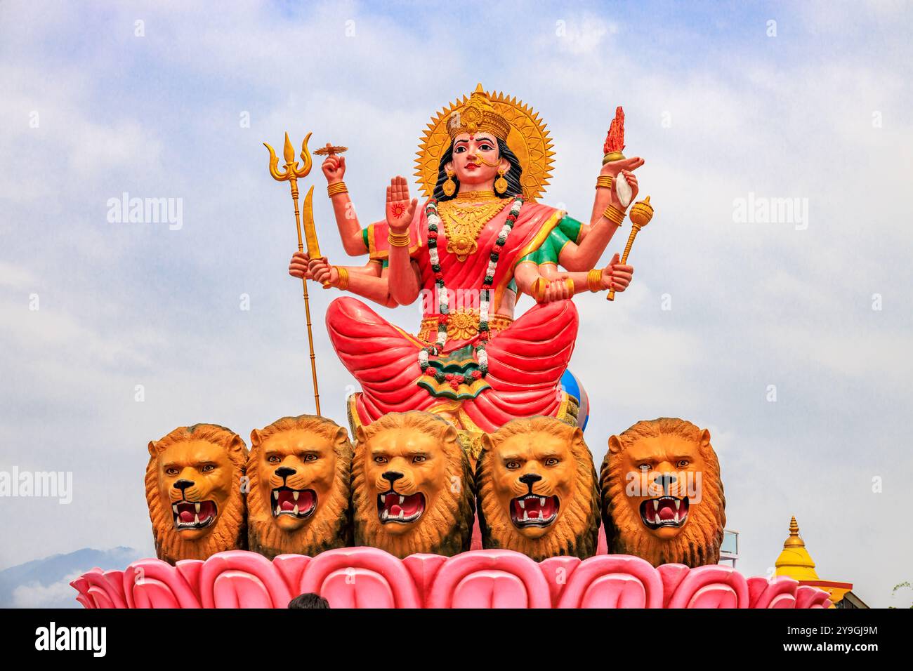 Statues of gods in Nepal. Nepali religious sacred place in a temple ...