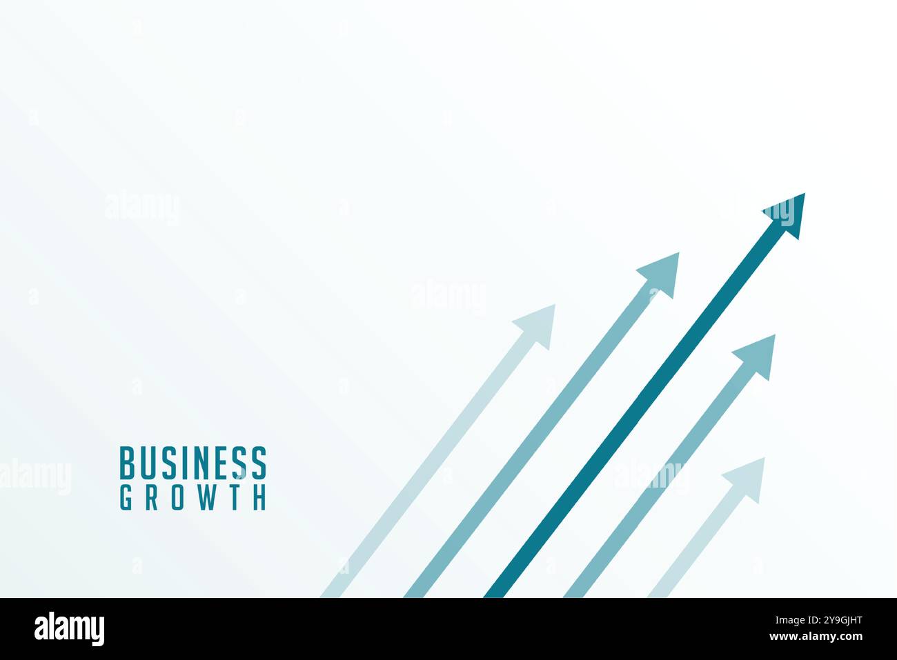 business growth rise up arrow towards target direction vector Stock ...