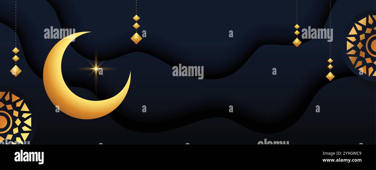 Islamic crescent vector hi-res stock photography and images - Alamy