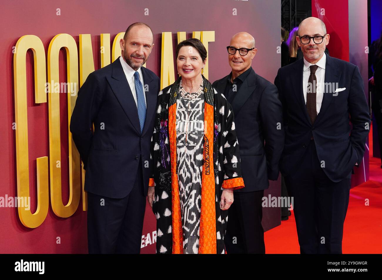 (Left to right) Ralph Fiennes, Isabella Rossellini, Stanley Tucci and ...