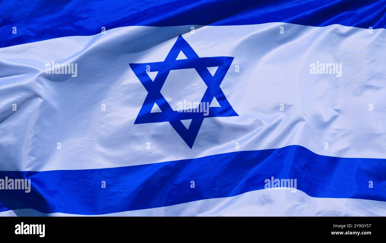 close up of national flag of Israel Stock Photo - Alamy