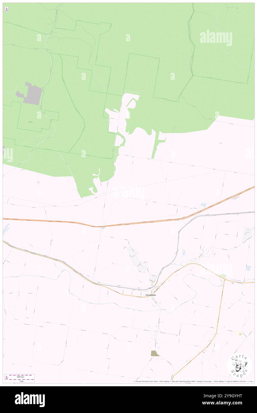 Grantham, Lockyer Valley, AU, Australia, Queensland, S 27 34' 45'', N ...