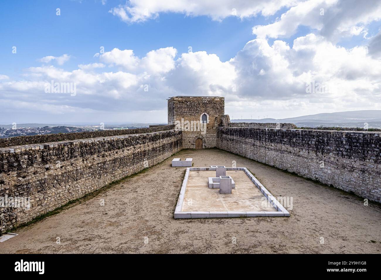The medieval Castle of Ourem Santarem in Portugal. Palace and fortress ...