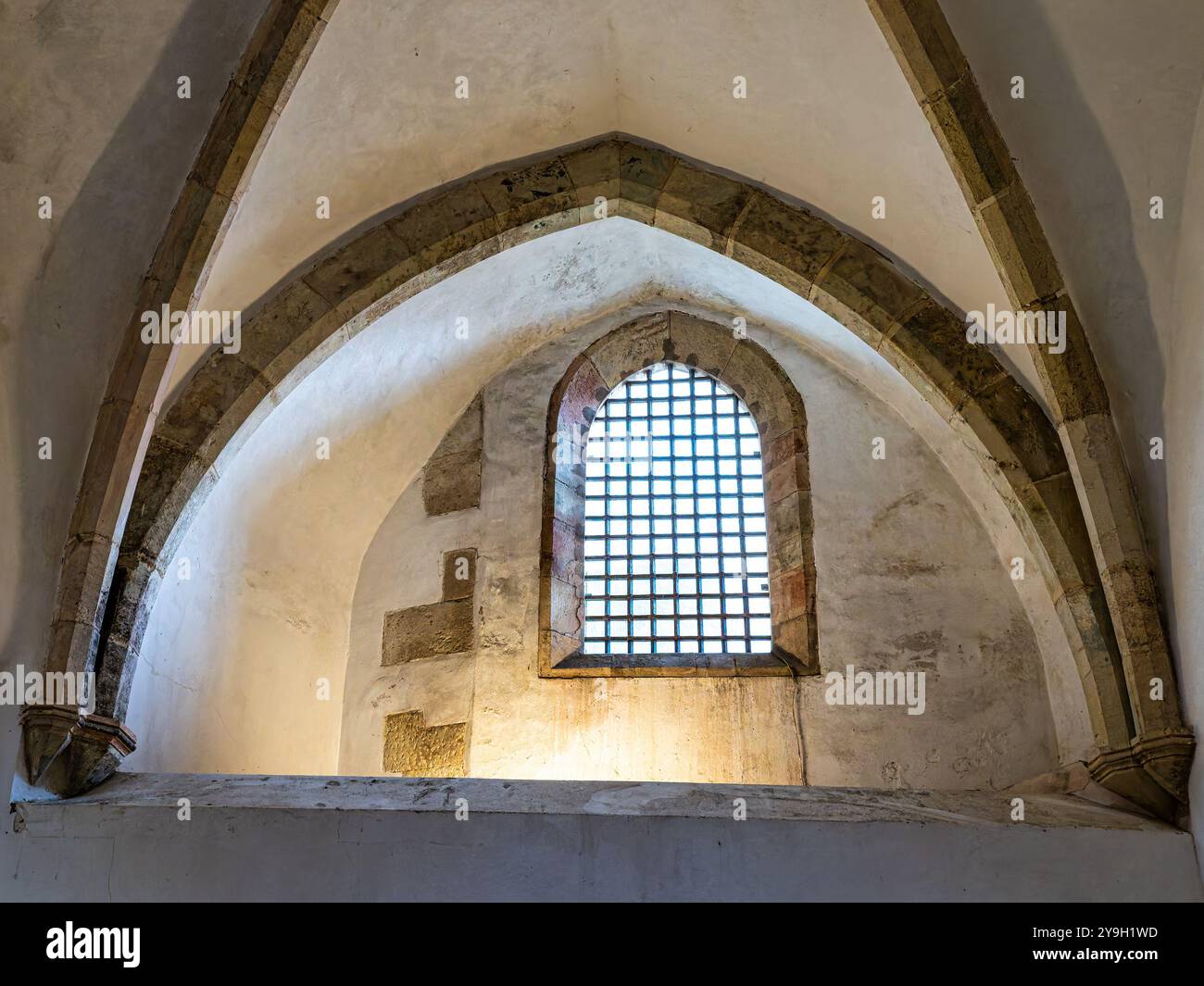 Ornate interior of the Convent of Christ in the Castle of Tomar in ...