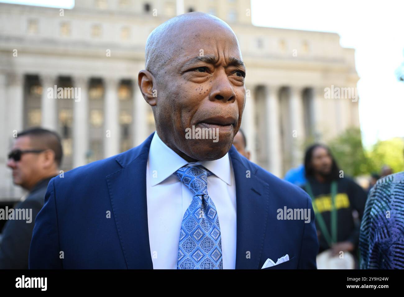 Mayor Eric Adams delivers remarks at the New York City Department of ...