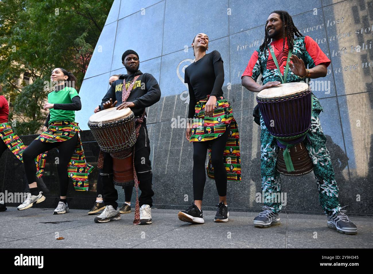 Performers dance during the New York City Department of Cultural ...