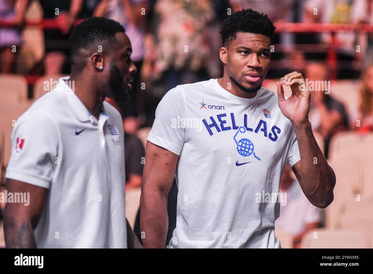 Giannis and Thanasis Antetokounmpo (Greece). FIBA Olympic Qualifying ...