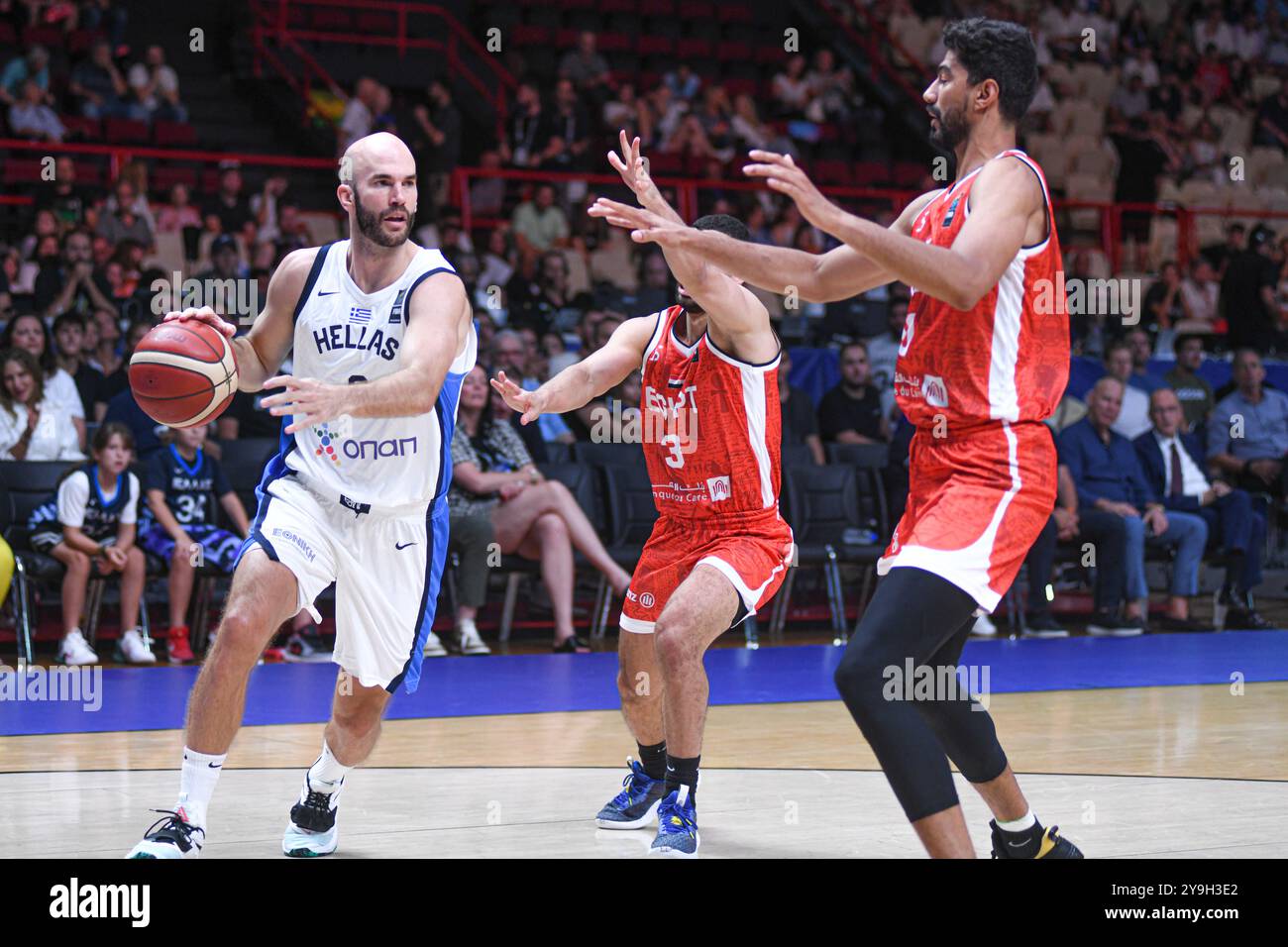 Nick Calathes (Greece); Youssef Sehata, Anas Mahmoud (Egypt). FIBA ...