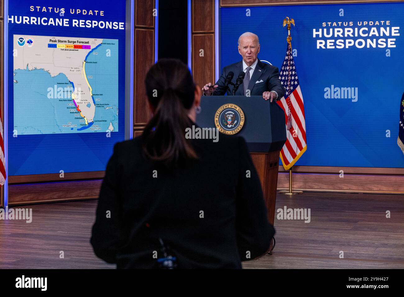 United States President Joe Biden delivers remarks on the federal ...