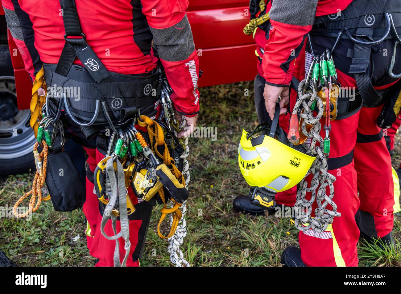 Equipment of the height rescuers of the Gelsenkirchen professional fire ...