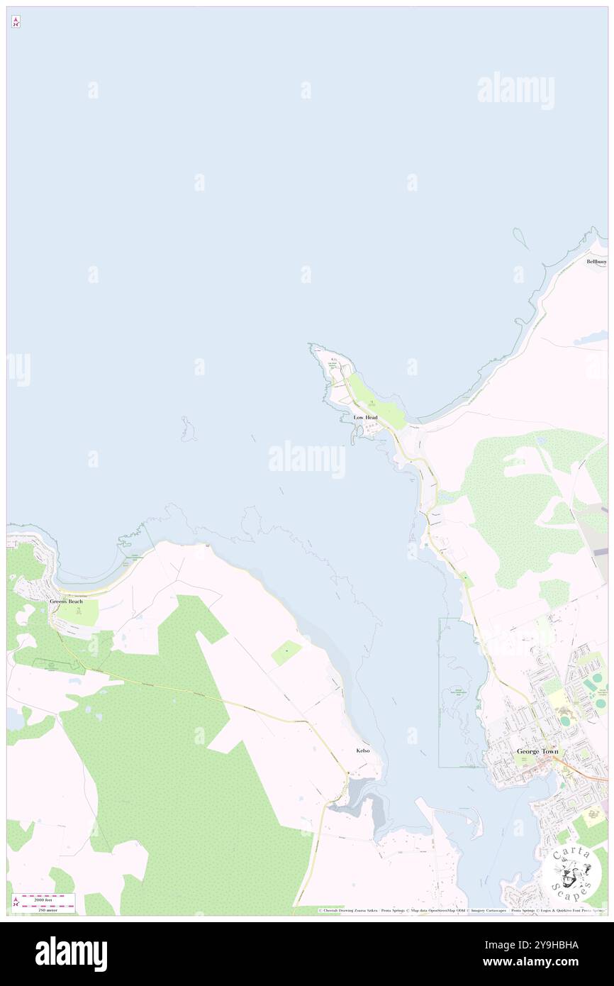 River Tamar, , AU, Australia, Tasmania, S 41 4' 6'', N 146 47' 6'', map ...