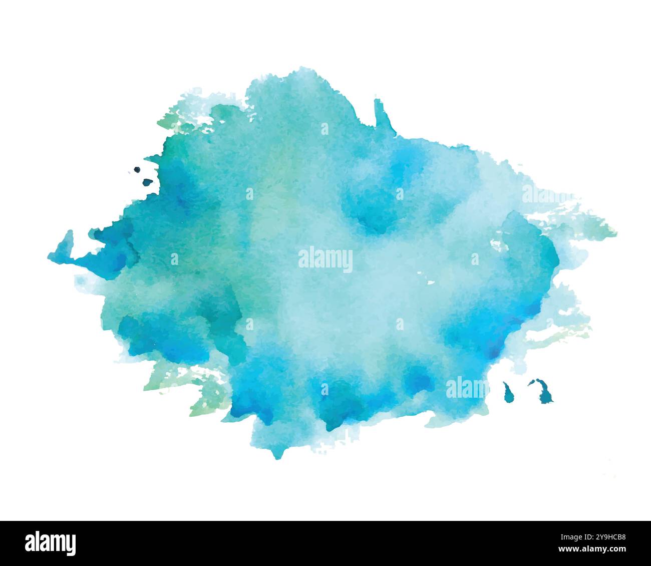 hand painted aquarelle watercolor splatter texture background vector ...