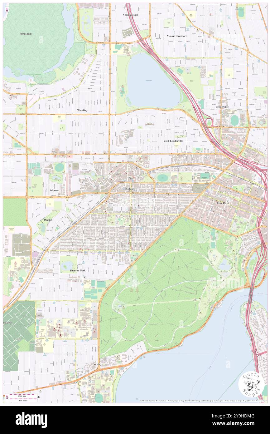 Nedlands map hi-res stock photography and images - Alamy