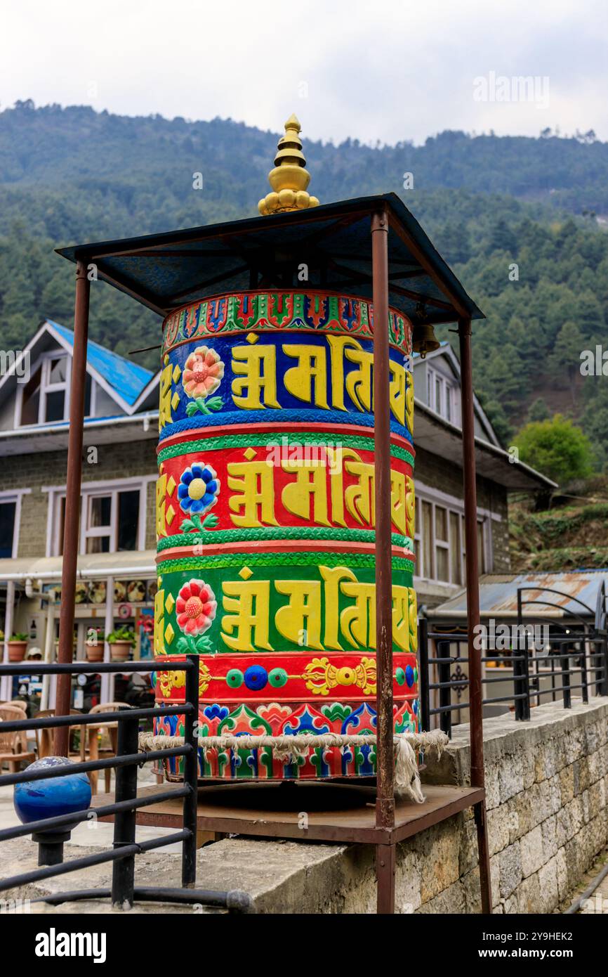 Buddhist temple statues and decoration in Nepal. Traditional Nepali ...