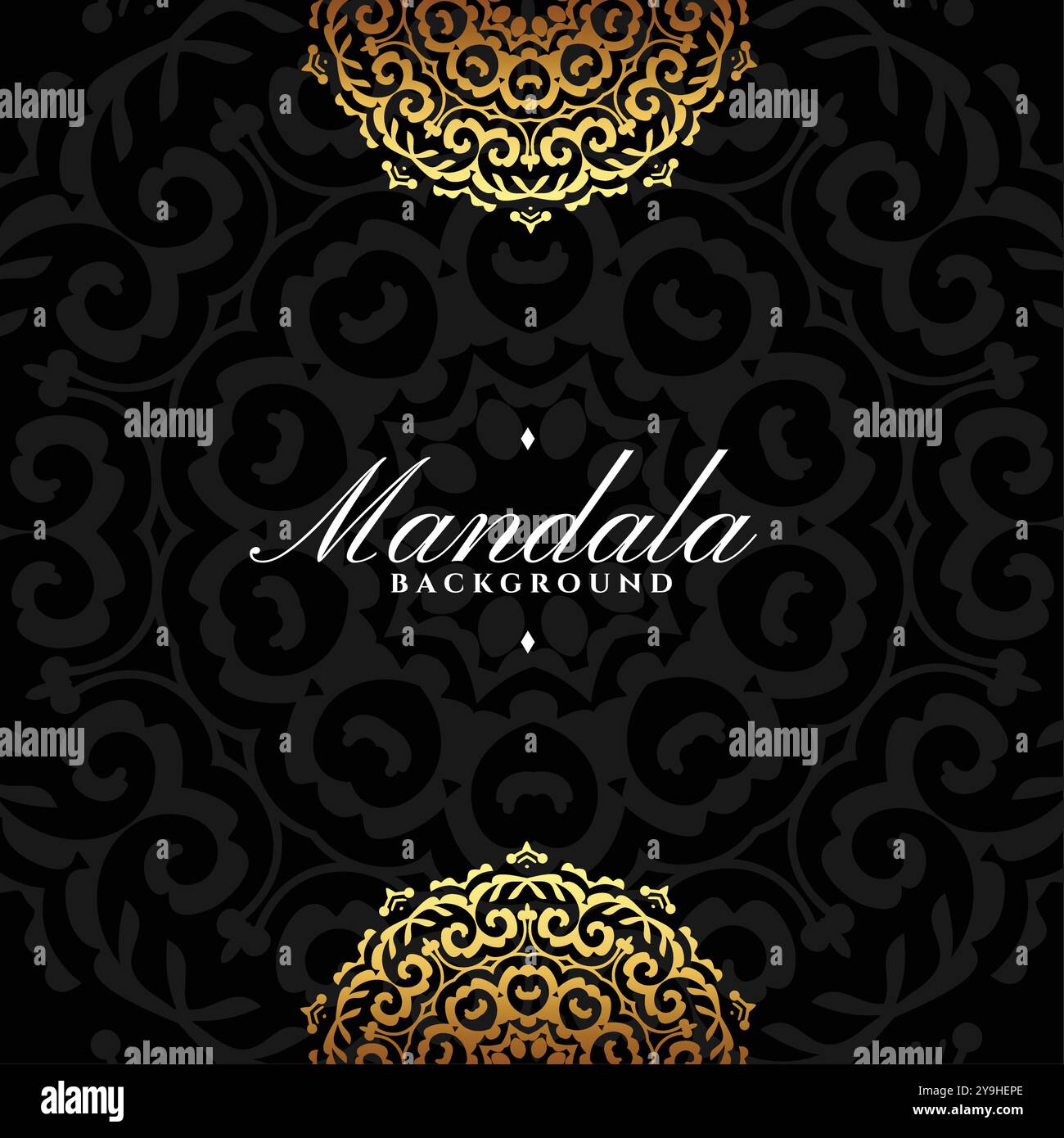 ethnic mandala pattern background for islamic textile design vector ...