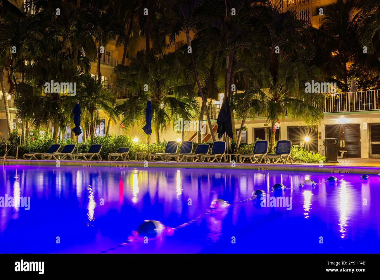 Miami nighttime relaxation hi-res stock photography and images - Alamy