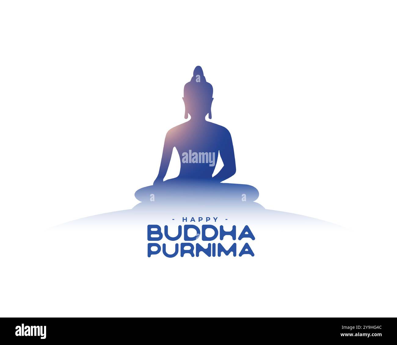 happy buddha purnima event background celebrate gods birthday vector ...