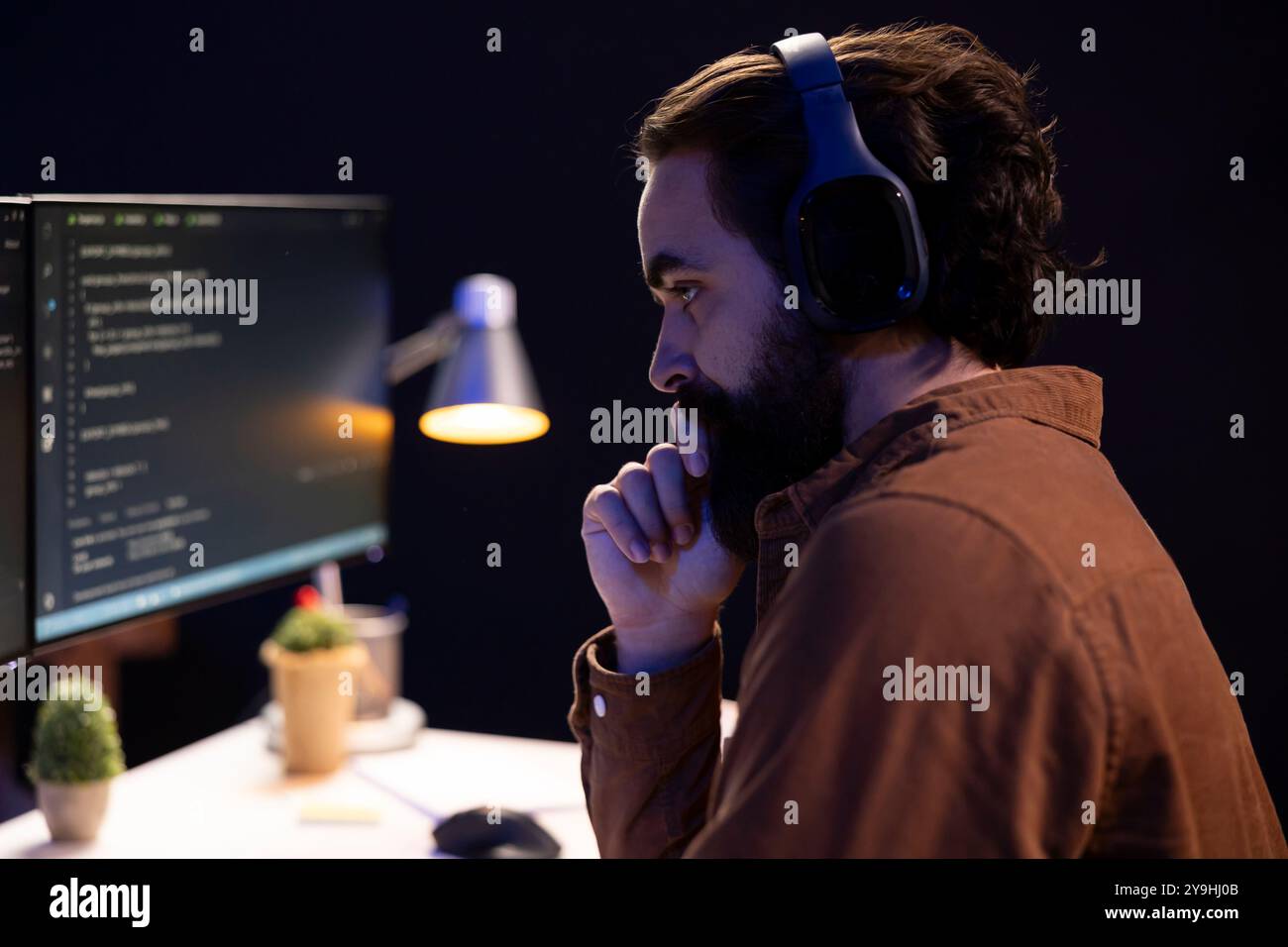 Developer listening music and futureproofing company network from downtimes and unexpected ...