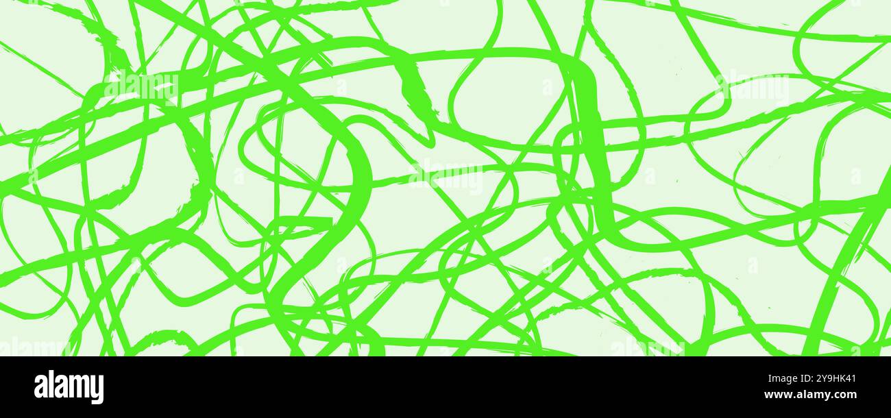 Abstract background with hand-drawn curves. Curved ink strokes of ...