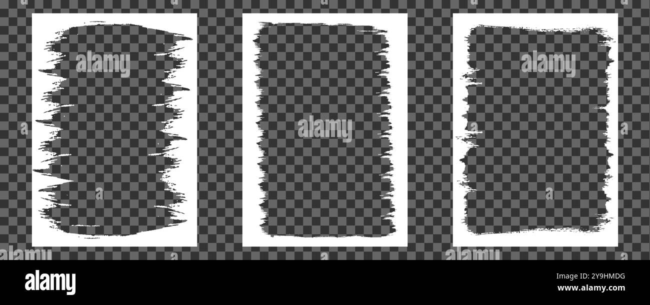 Rough edge square white hi-res stock photography and images - Alamy